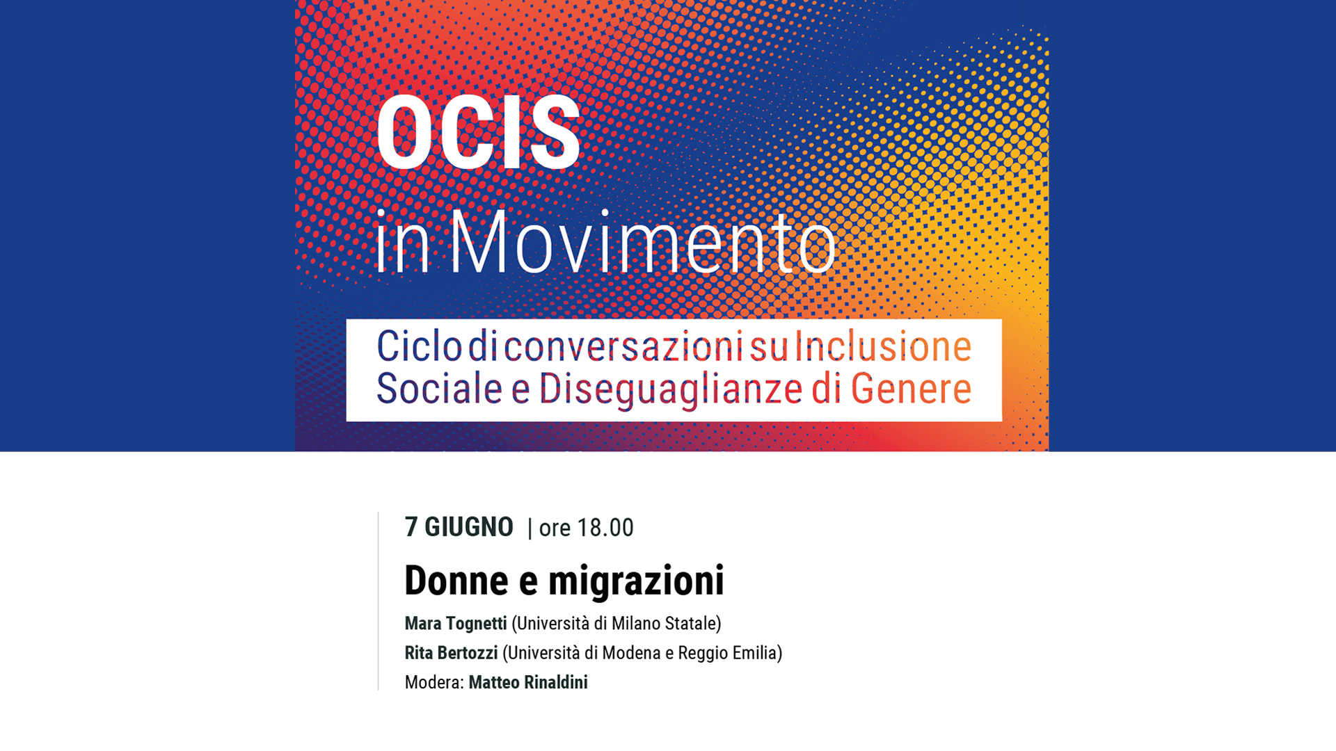 OCIS IN MOVIMENTO - Chiostri di San Pietro