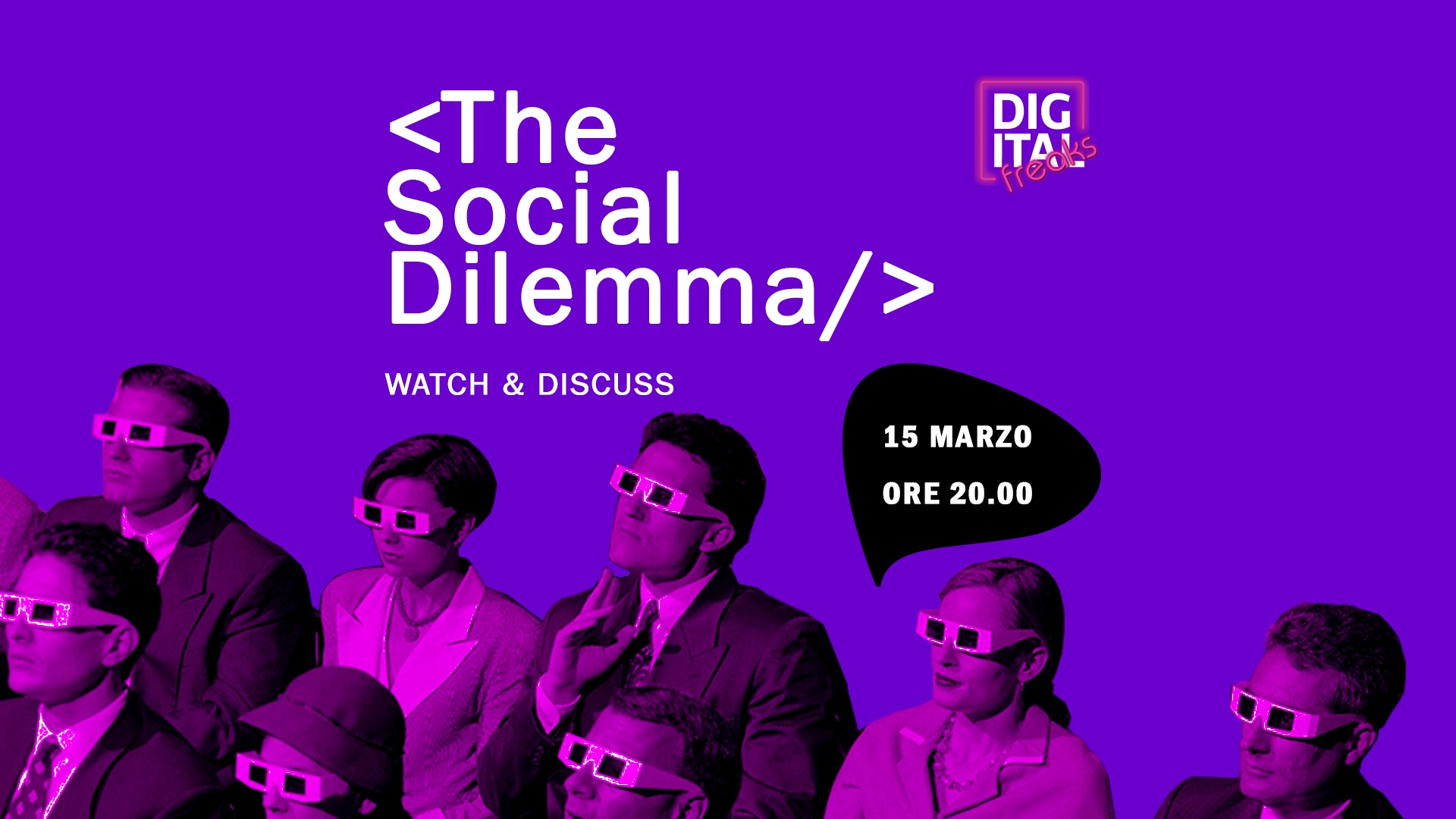 Watch & Discuss "The Social Dilemma" al Laboratorio Aperto - Chiostri di San Pietro